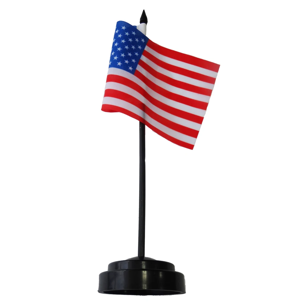 United States Desk Flags Negotiation Flags And Plastic Base Mini ...