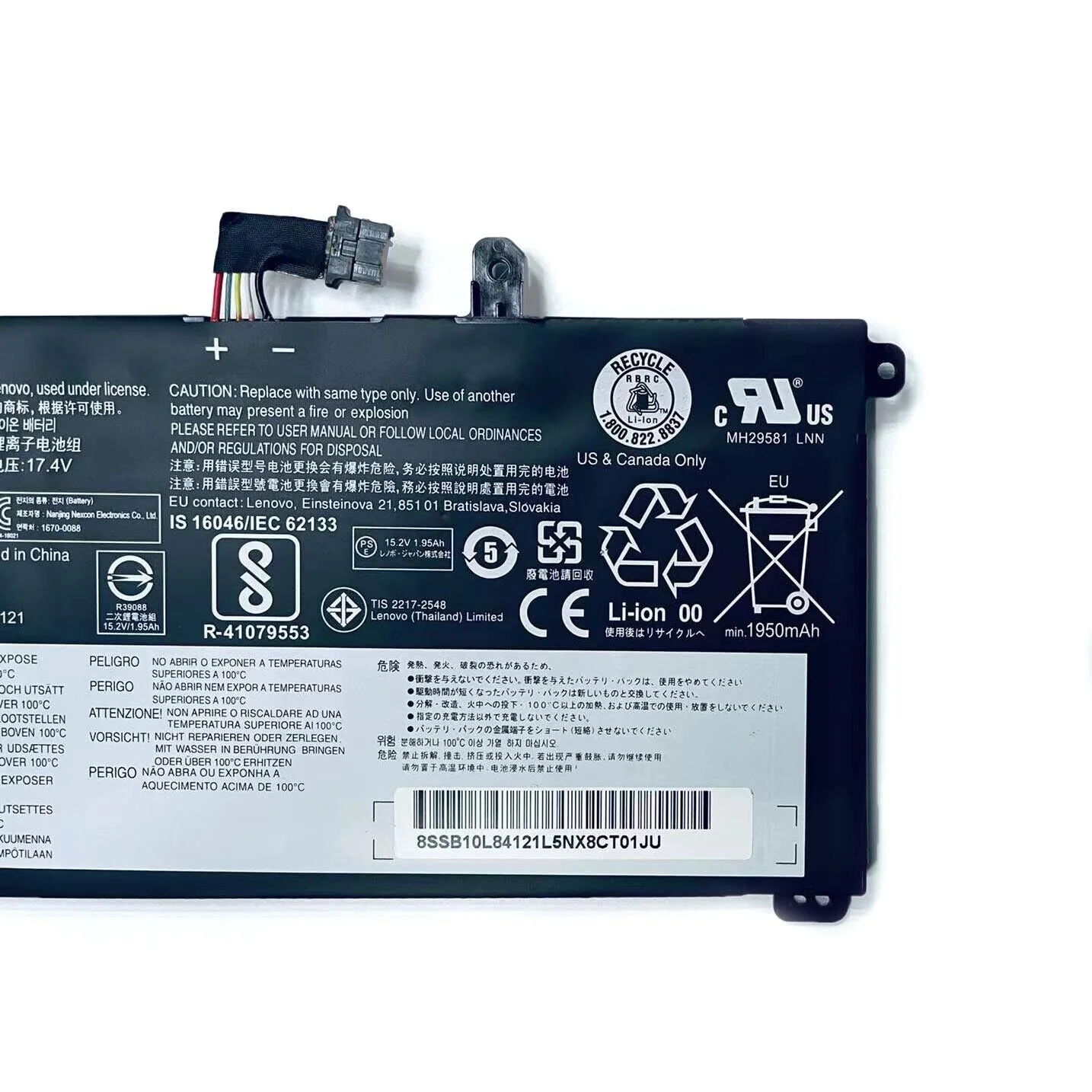 Genuine Battery For Lenovo Thinkpad T570 T580 T480 P51s P52s Tp25 ...