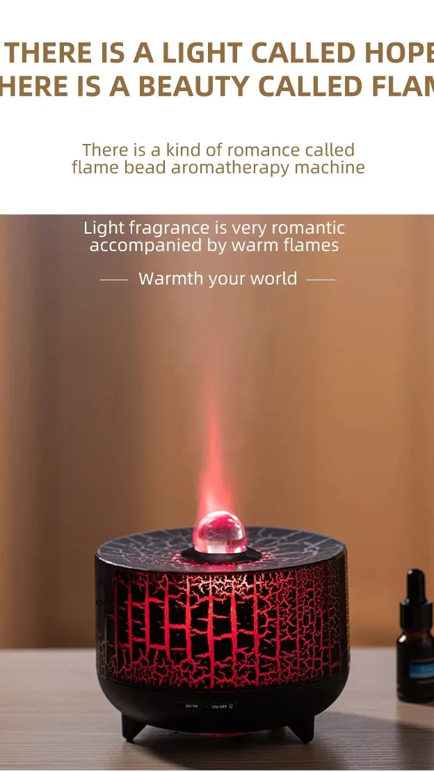 Remote Control 300ml Aromatherapy 7 Colors Essential Oil Crack Shape ...