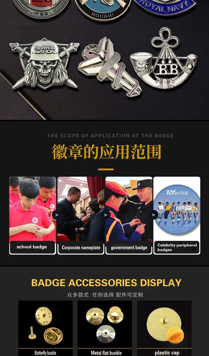 Cartoon Badges Custom Animation Character Badges Custom Medal Brooches ...