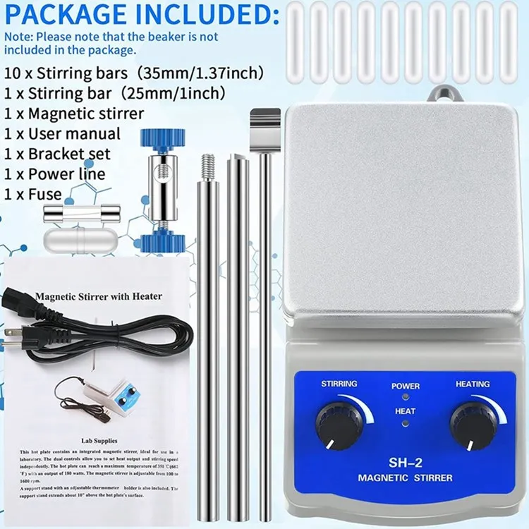 Magnetic Stirrer Magnet Stirrer With Digital Temperature Display Speed ...