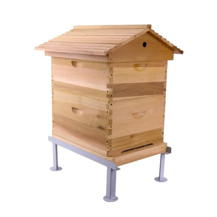 Beekeeping Beehive Tools 8/10 Frames Collapsible Elevated Metal Bee ...