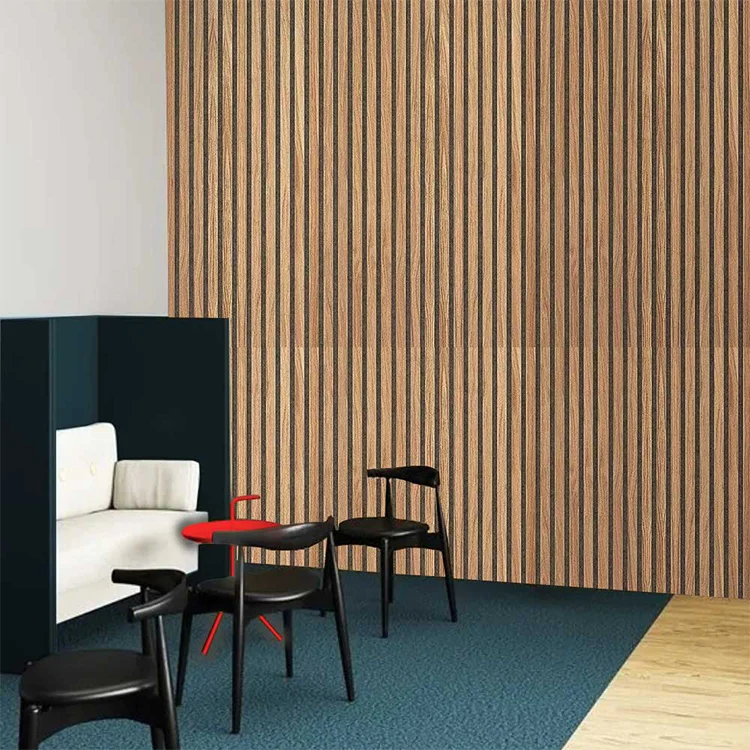 Akupanel Oak Slat Wooden Wool Slatted Decorative Acoustic Wood Sound ...