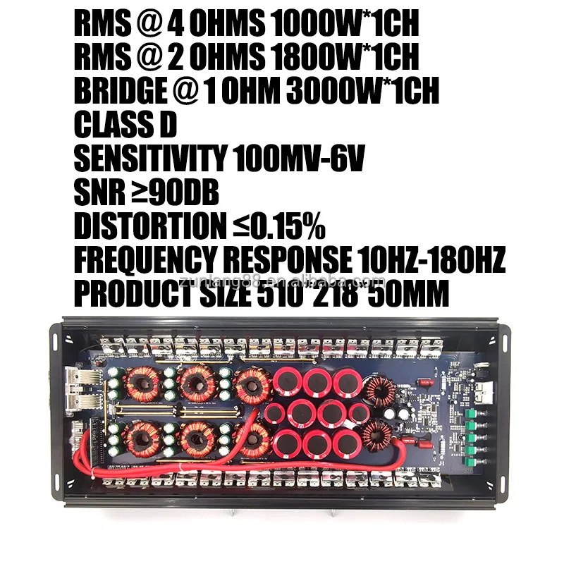 Factory Wholesale Car Subwoofer Amplifier Rms 3000w 1 Ohm Class D ...