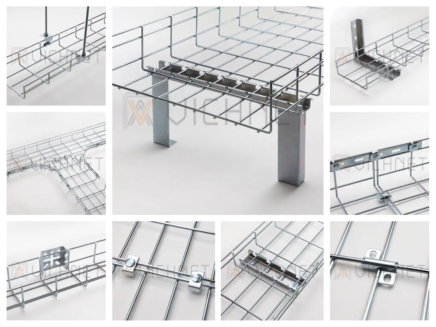 Vichnet HDG Wire Mesh Cable Tray Installation Support