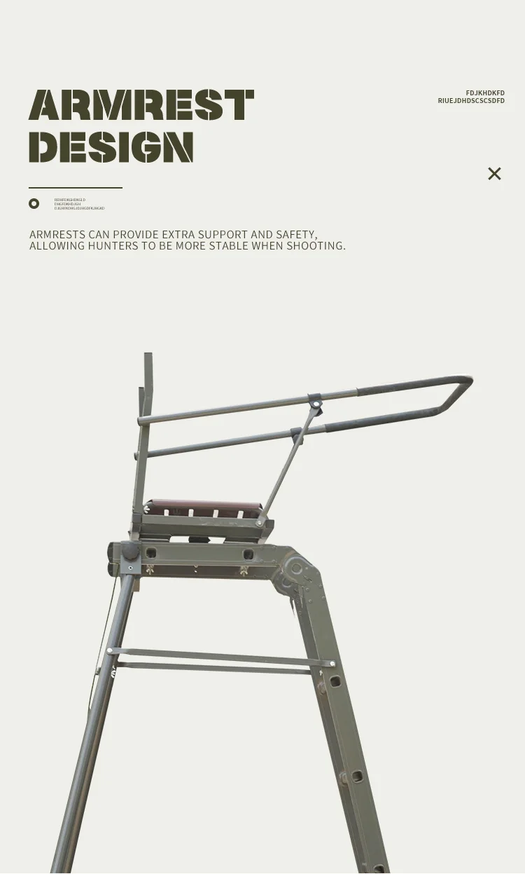 Factory Tree Climbing Aluminum Ladder High Seat Deer Hunting Tree Stand ...