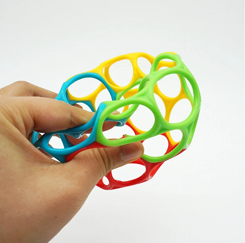 Color Large Rattles Ball Baby Intelligence Development Grasping Hand ...