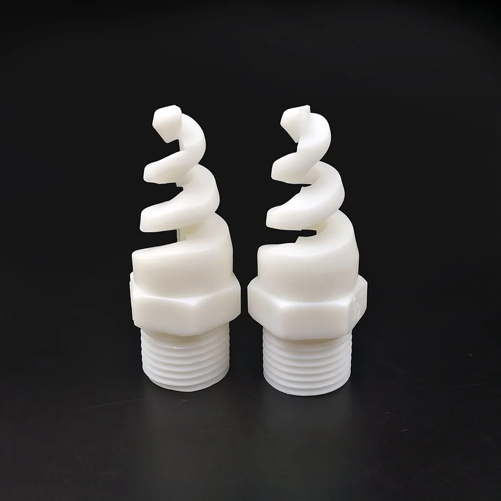1/4" Nylon Spiral Nozzle New Plastic Spiral Full Cone Spray Nozzle ...