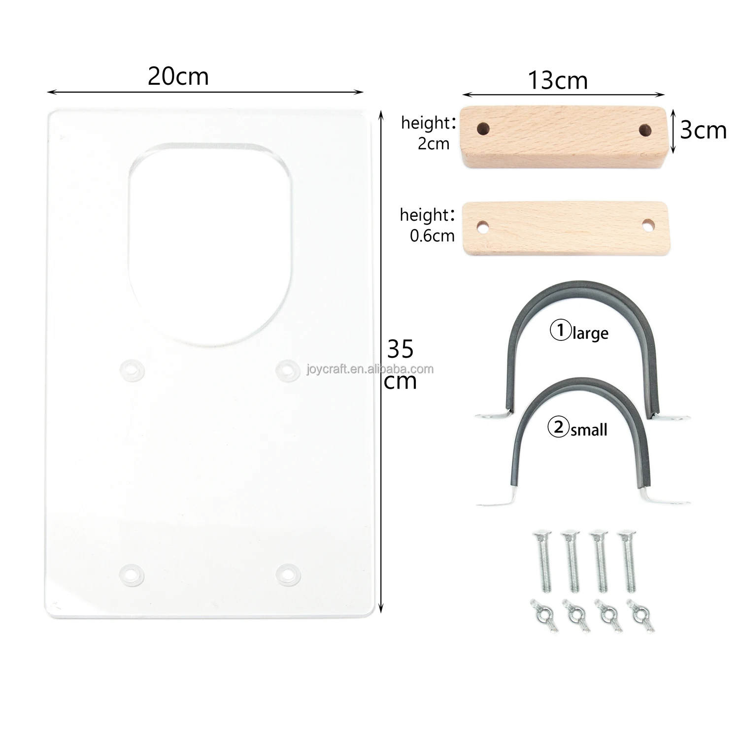 Solid Wood Acrylic Shearing Guide Trimmer Guider for Tufting Gun Rug ...