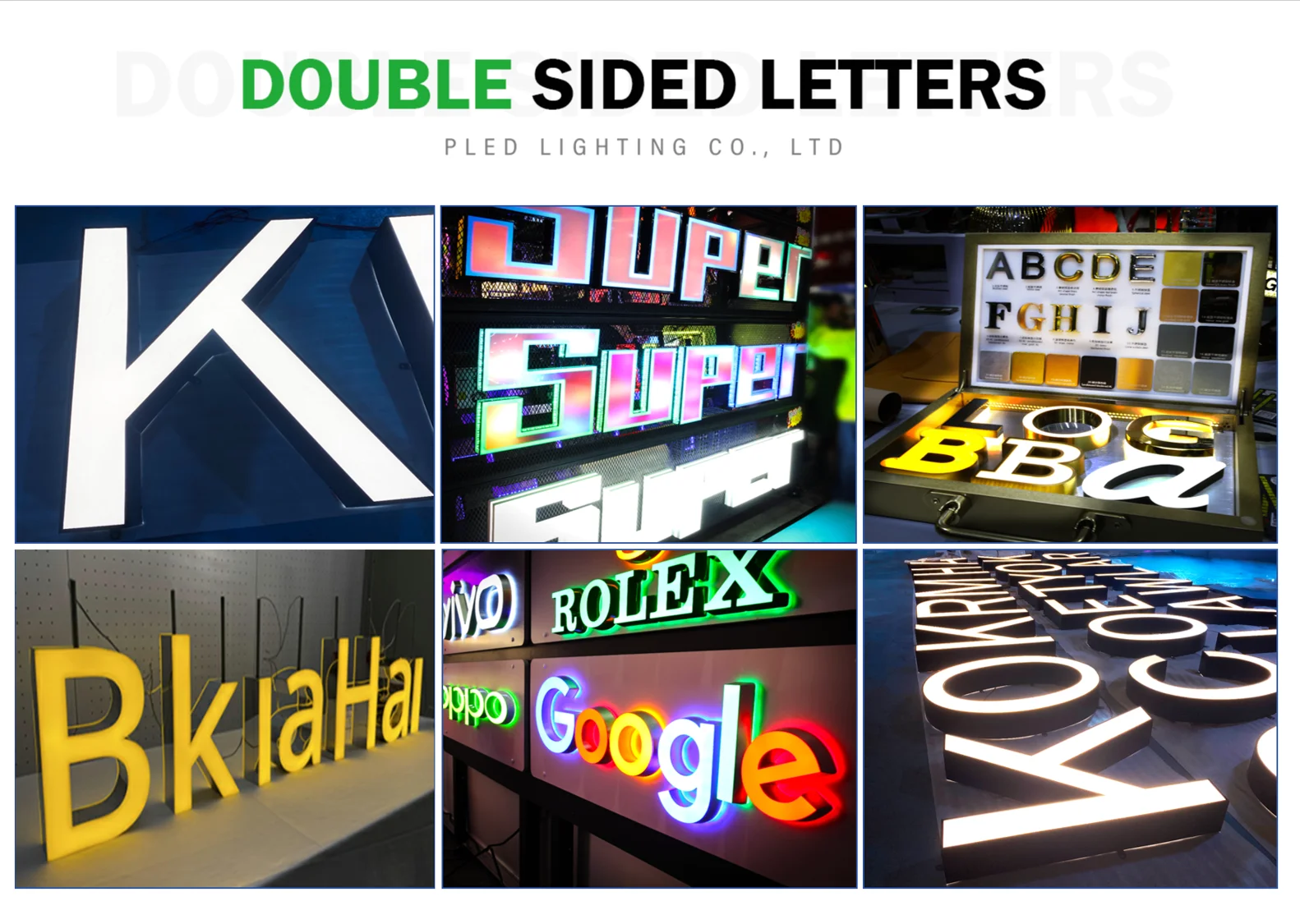 Outdoor Business Sign Led Channel Letters Sign Waterproof Led ...