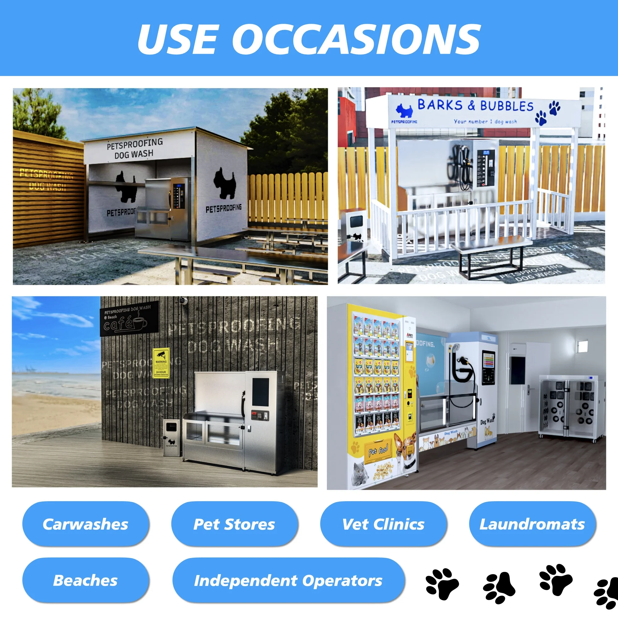 Petsproofing Self-Service Dog Washing Machine - All Seasons