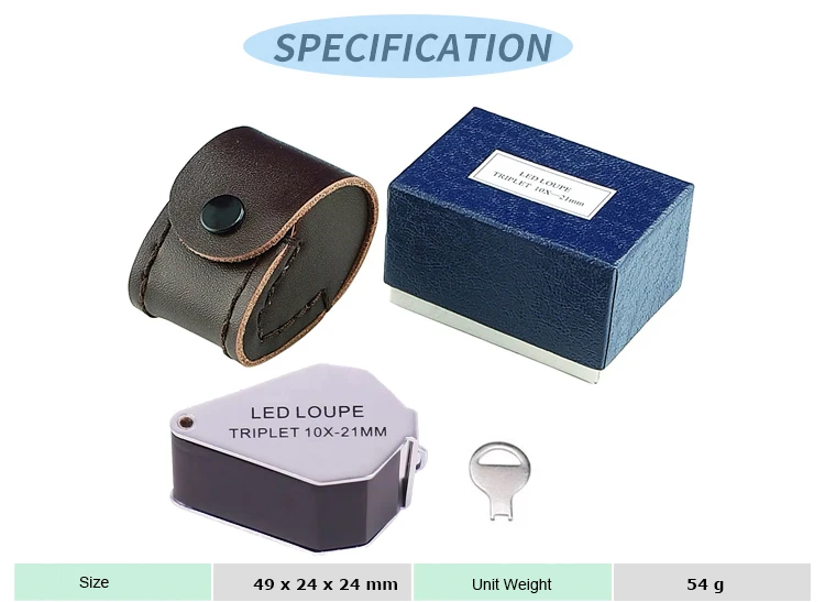 Diamond Jeweler Magnifier Optical Tool Jewelry Loupe Amplification High ...