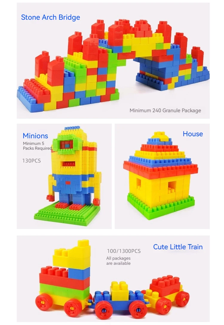 Classic Creativity - Large Particle Plastic Toys for Kids