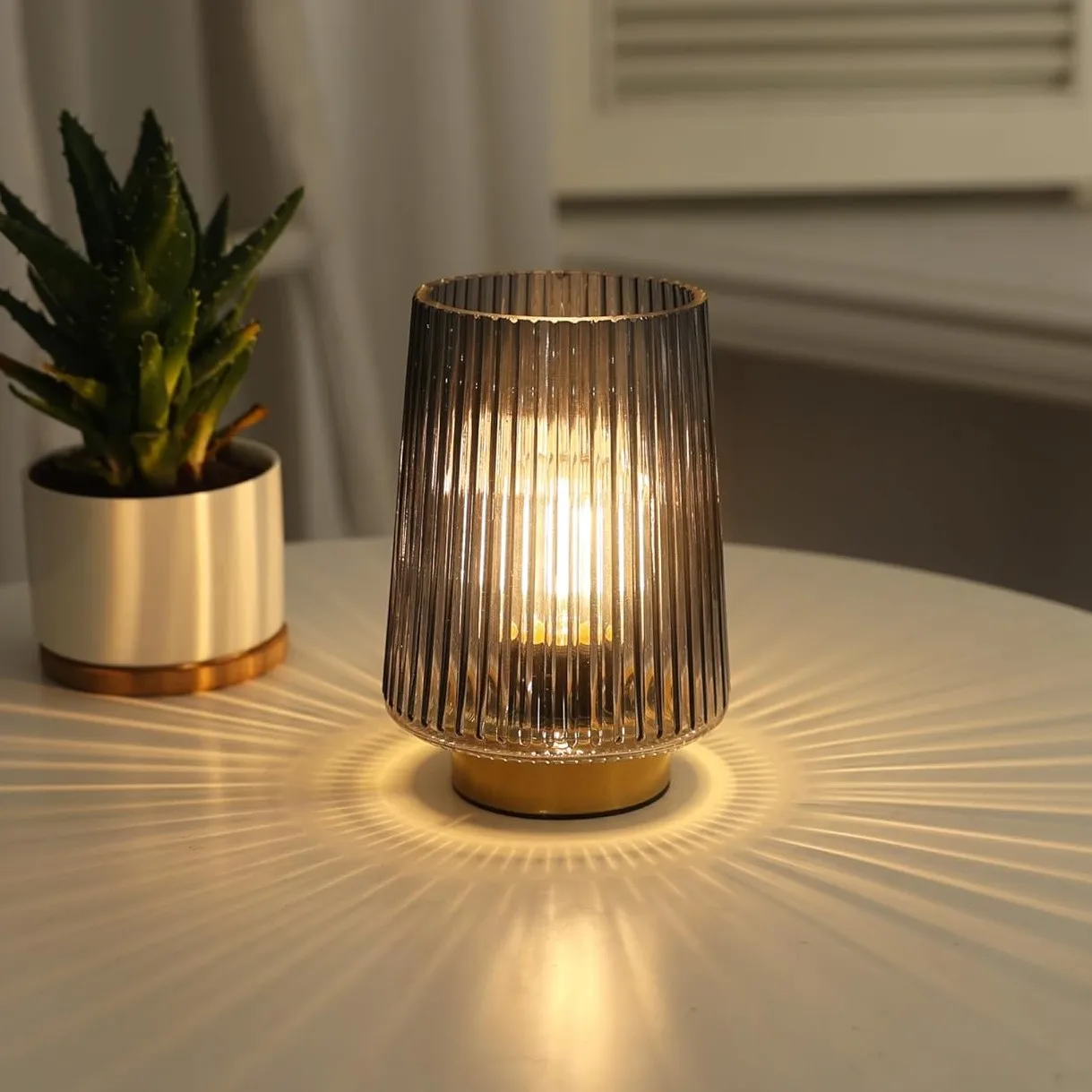 High-end Luxury Crystal Glass Led Table Lamp For Restaurant Bedroom ...