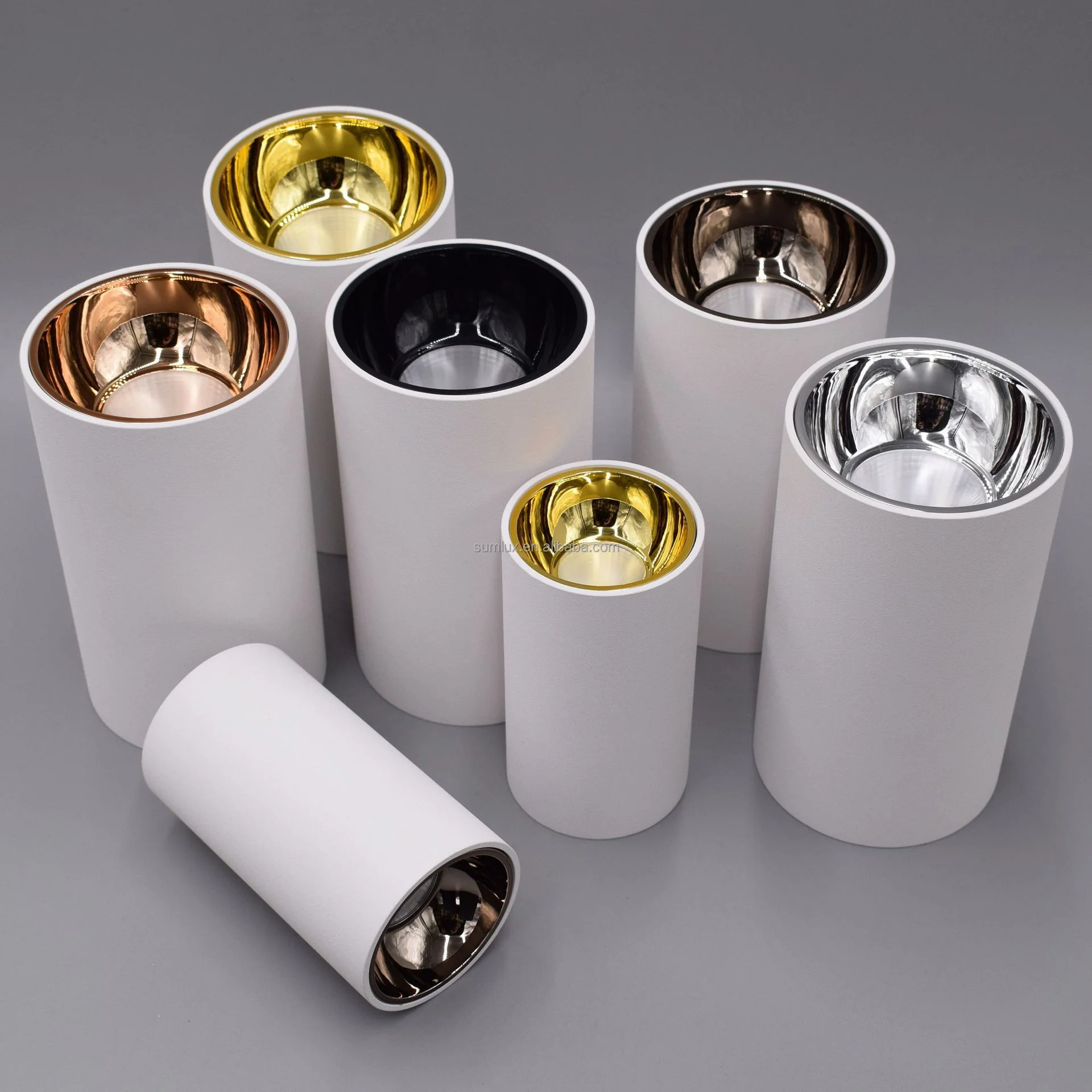 Indoor Cob Surface Downlight 4inch Anti Glare Ceiling Spotlight 15w 30w 50w Etl Led Cylinder ...