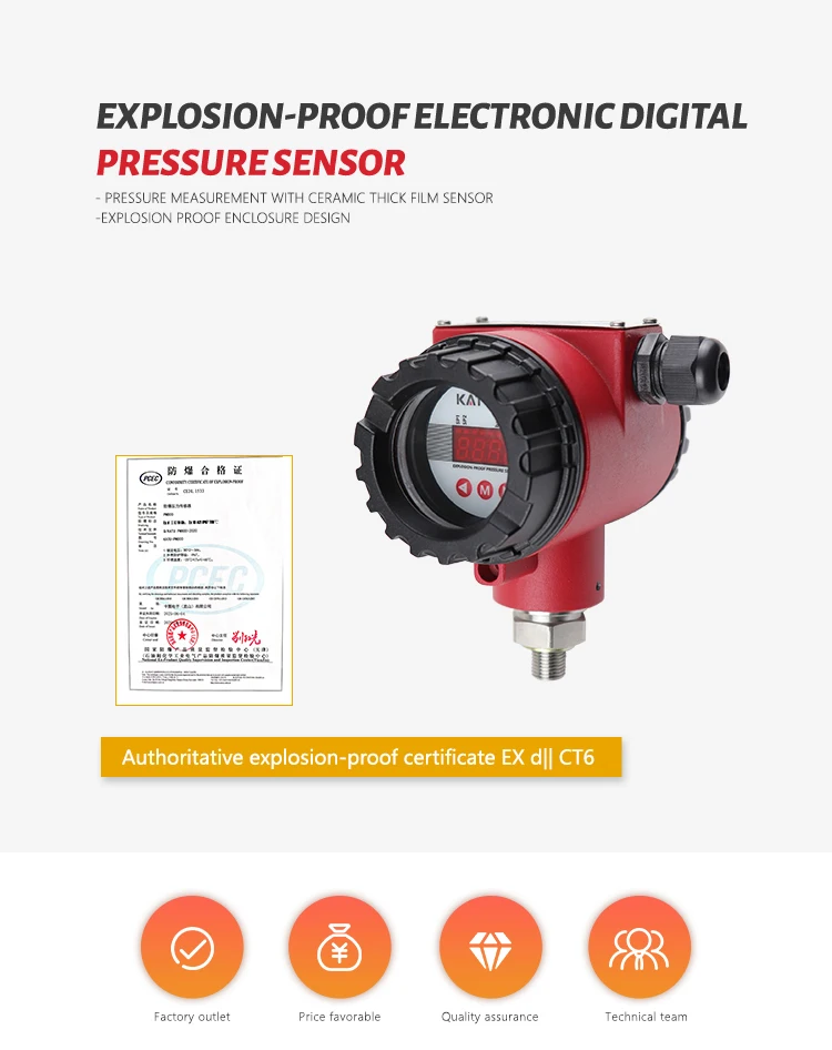 Katu High Quality Pm800s Ip65 Exdiic T6 Digital Explosion-proof ...