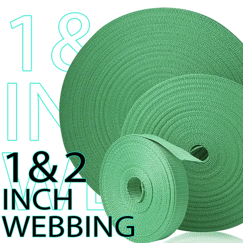 Heavy Duty PP Webbing - Durable Green Strapping Strap