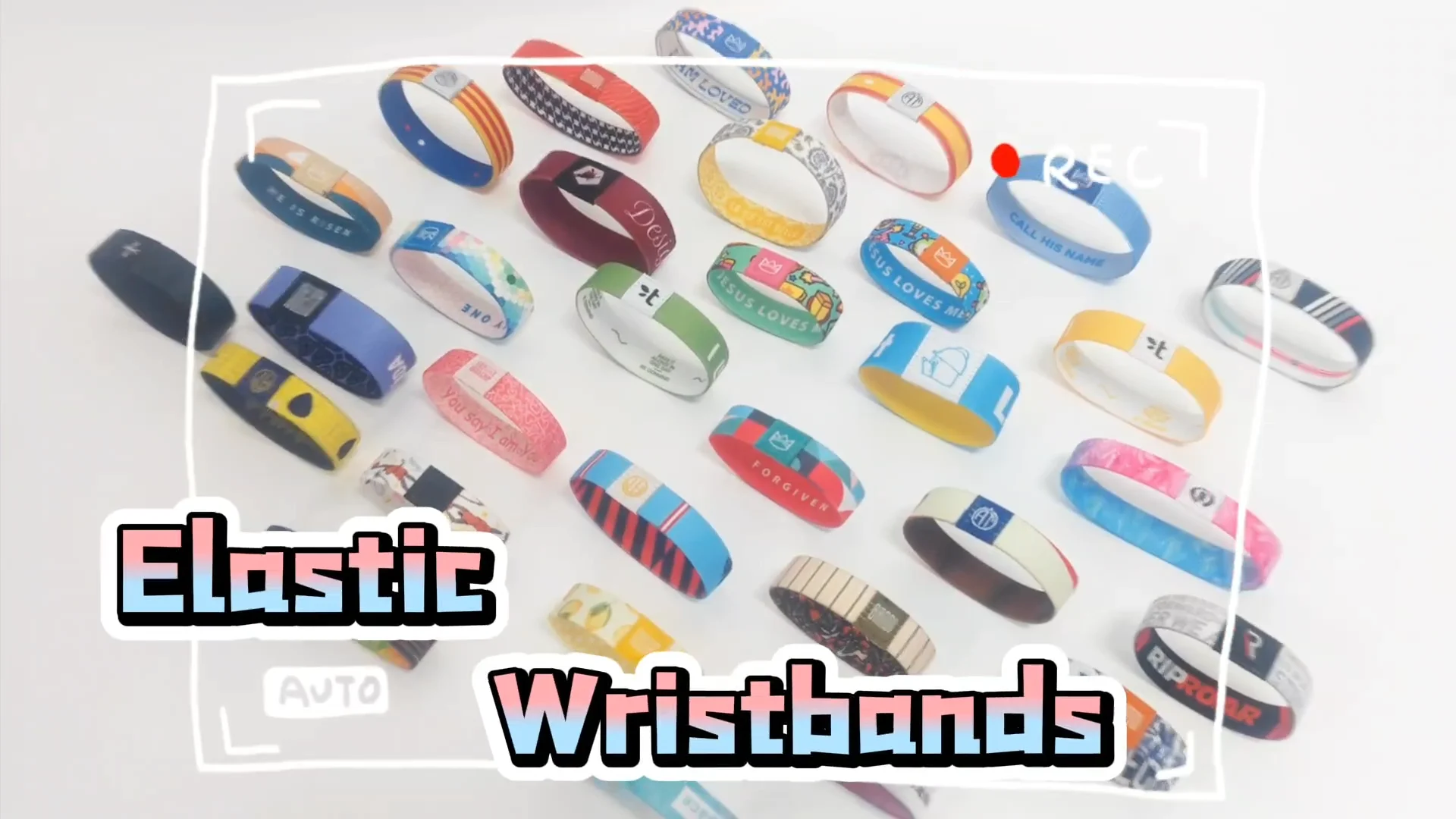 Wholesale Fancy Fabric Woven Elastic Wristband Bracelet Custom Printing ...