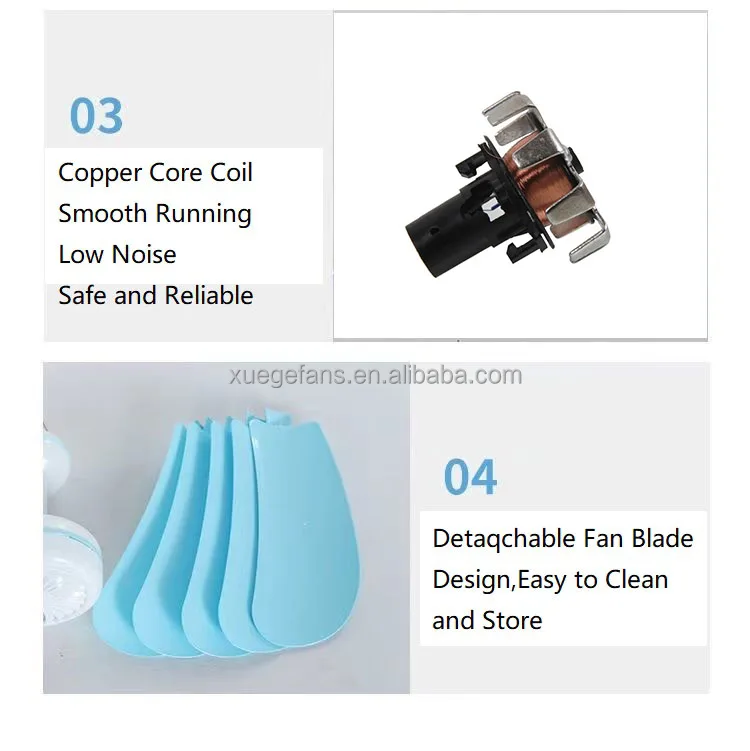 Small 220v Cooling Mini Ceiling Fans Four Blades Cool Fan Dormitory Fan ...