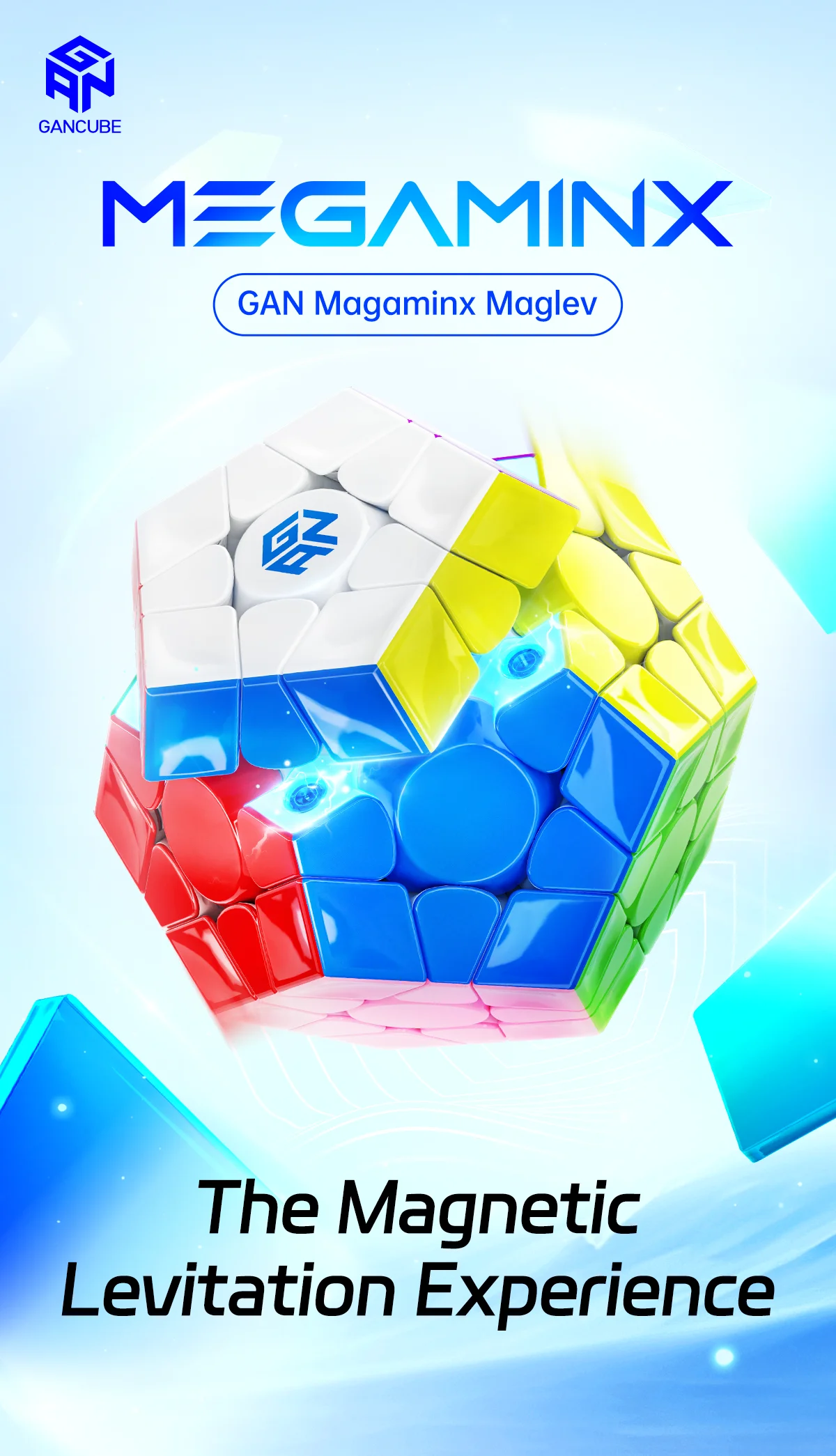 GAN Megaminx V2 Maglev UV Octahedron Magnetic Levitation Magic Speed Cube
