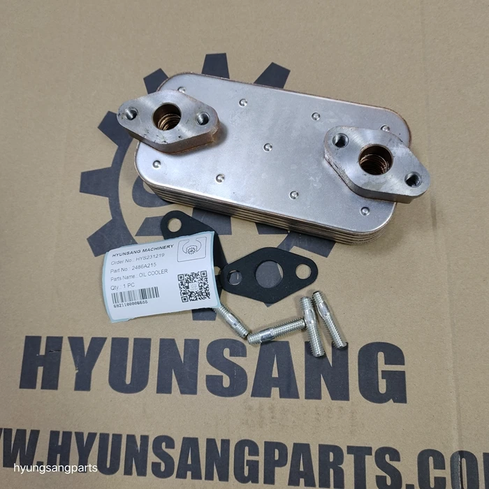 Hyunsang Engine Spare Parts Oil Cooler 2486A215 2486A217 2486A241 ...