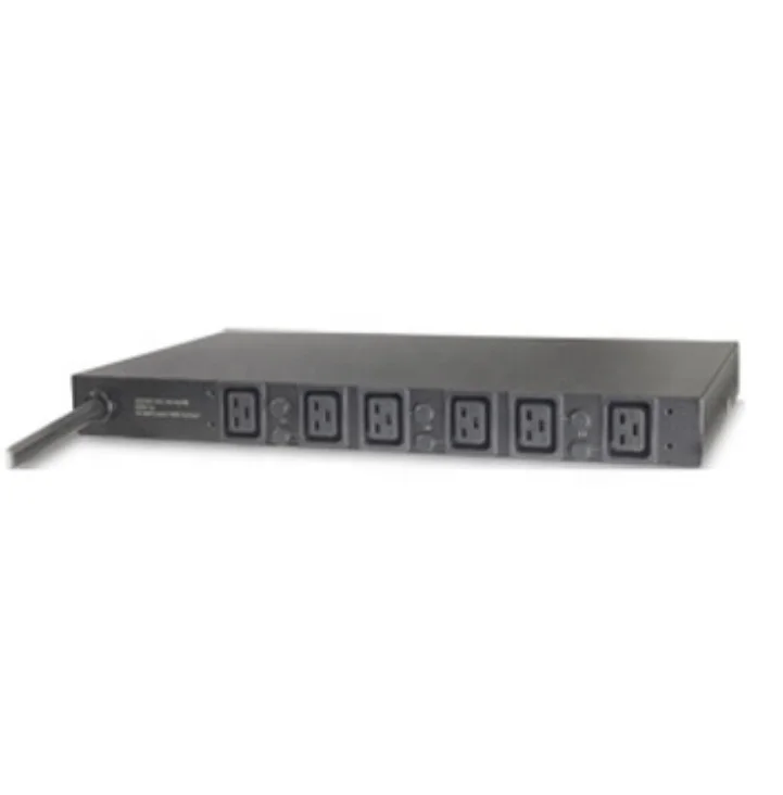 APC PDU AP7526, Rack PDU, Basic, 1U, 22kW, 400V, (6) C19, APC Basic PDU, APC PDU, 1U PDU, Rack ...