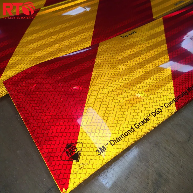 135mm*565mm Pet/ Acrylic Material Rear Marking Reflective Plate For ...