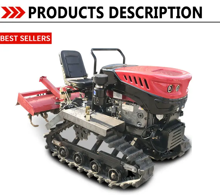 Mini Agricultural 25hp Orchard Small Crawler Farm Tractor Garden ...