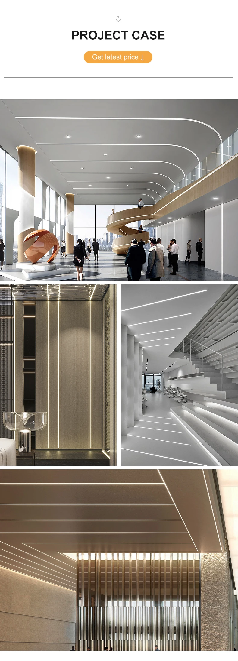 Anodized Aluminum Skirting Profile LED Aluminum Channel Diffuser ...