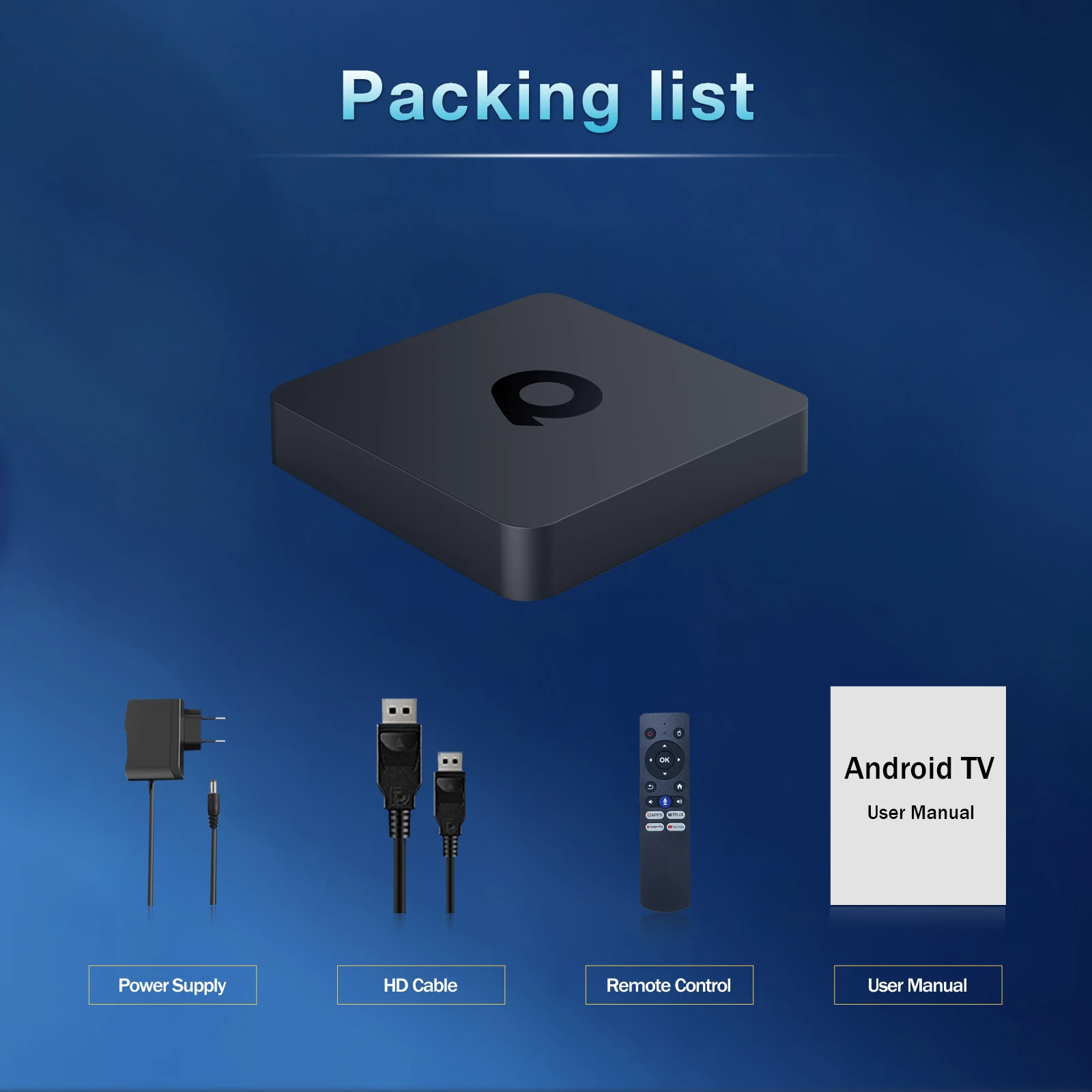 Ott Best Selling Internet TV Box - Q1 Voice Remote Control
