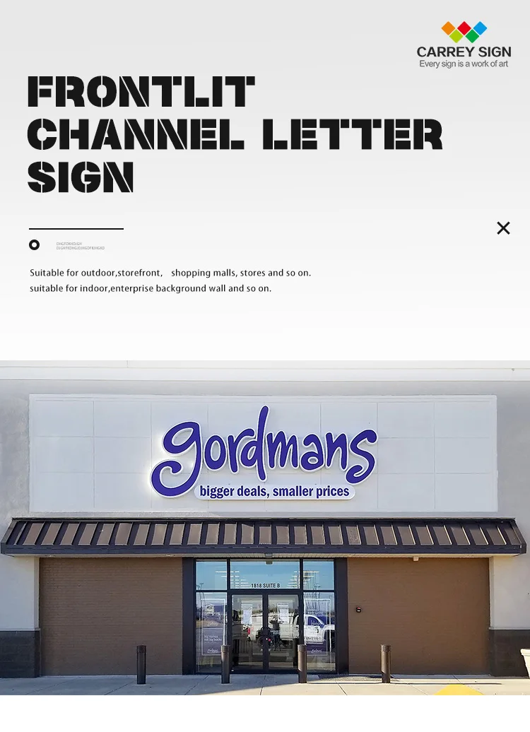 Custom Led Outdoor Storefront Signs For Business Illuminated Signage ...