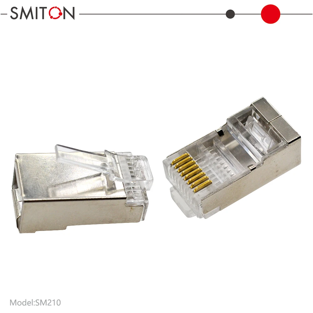 Rj45 Connectors Cat5 Stp 8p8c Connector Plug - Buy Stp 8p8c Connector Plug,Cat5 Stp 8p8c ...