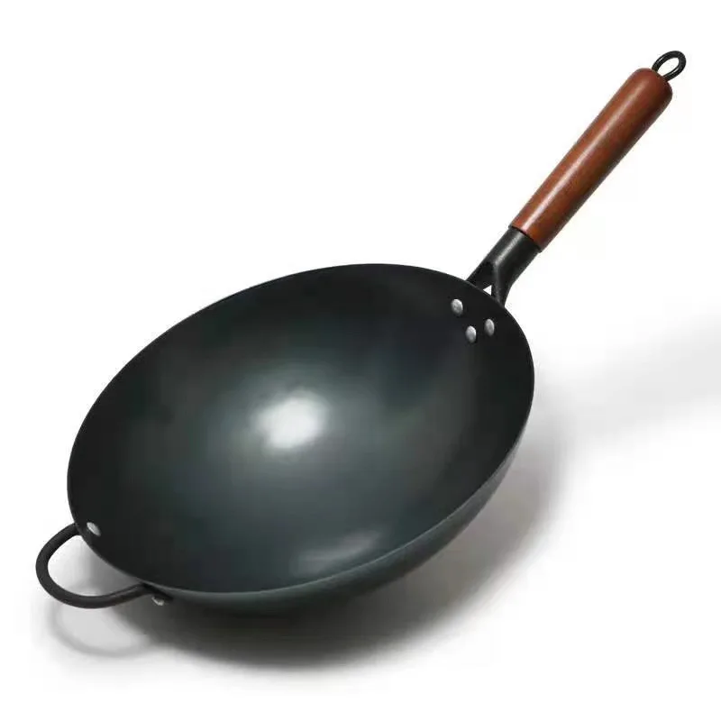 Home Kitchen Non-stick Woks Chinese Wok Carbon Steel High Quality ...