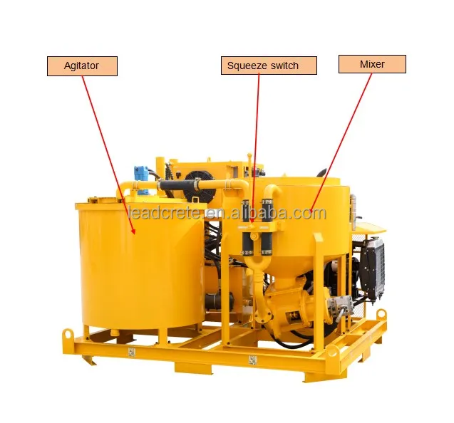 High Pressure Cement Slurry Grout Injection Pump Station Machines ...
