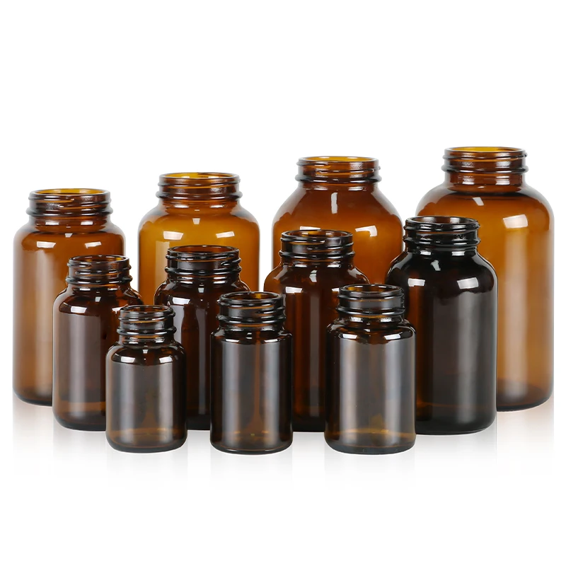 400cc Personal Care Wide Mouth Medicine Capsule Tablet Pill Glass ...