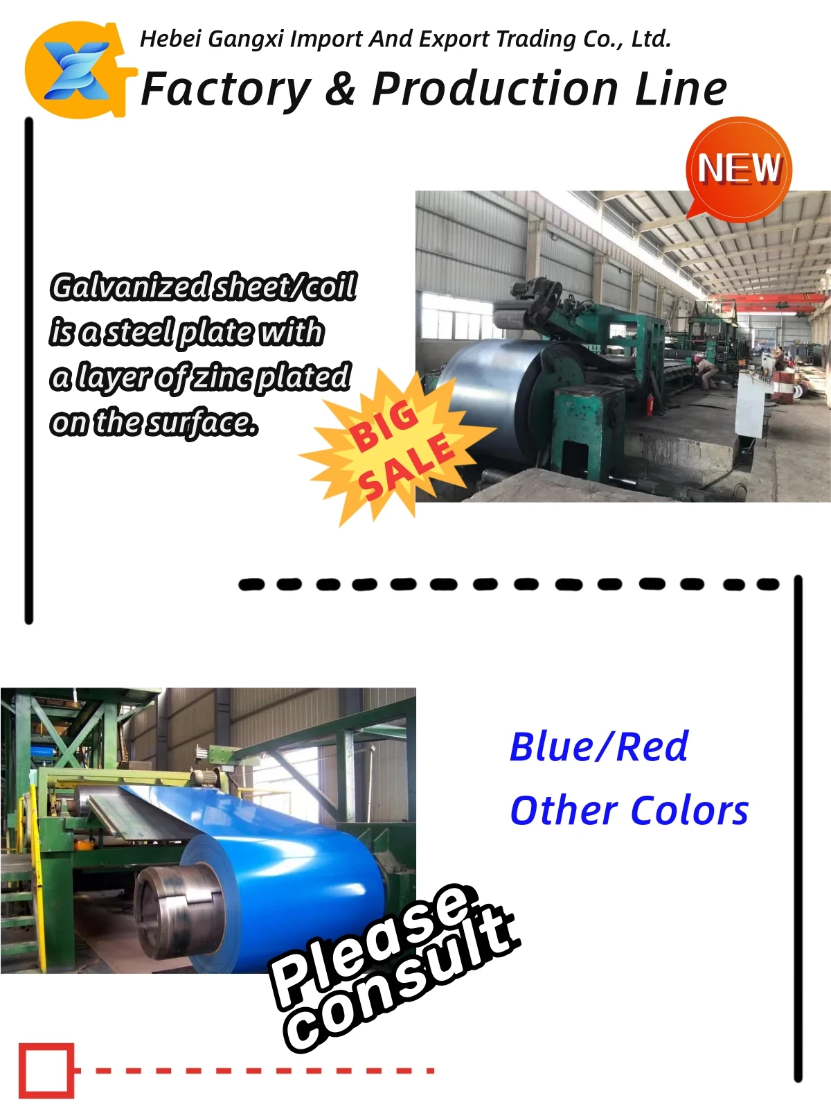 Multi-specification Galvalum Steel Coil 5mm 304 Zinc Coated Hard ...