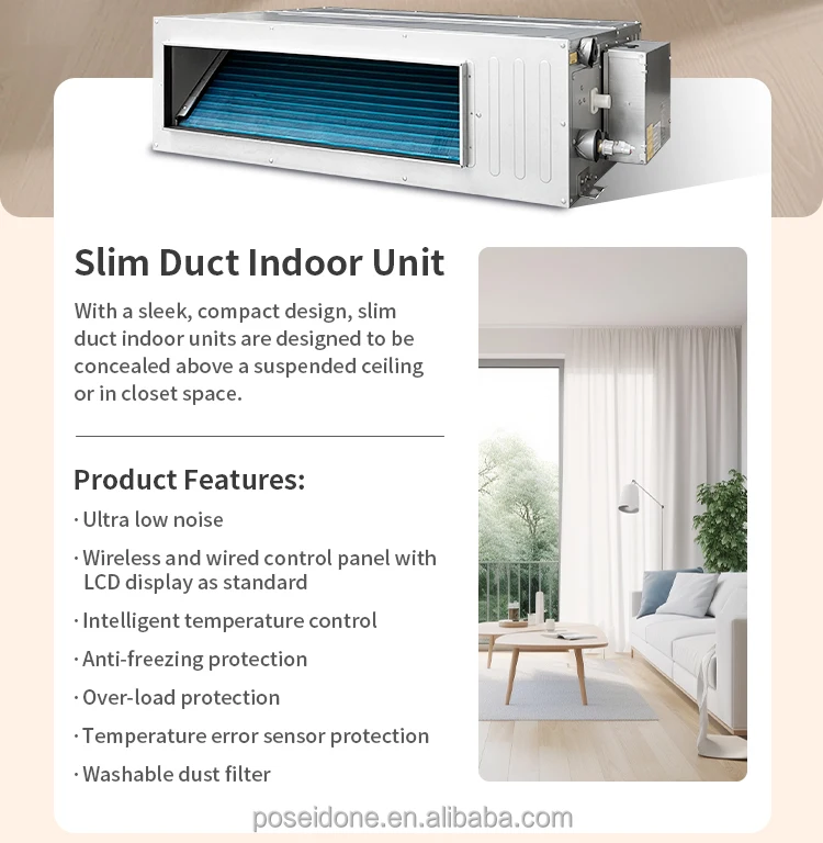 Gree High Static Pressure Duct Air Conditioner Cooling Heating Fast Fan ...