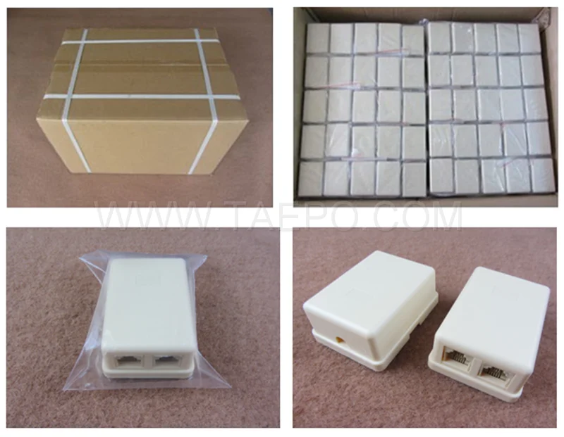 Cat3 6p4c 2 Port Telephone Rj11 Terminal Connection Box For ...