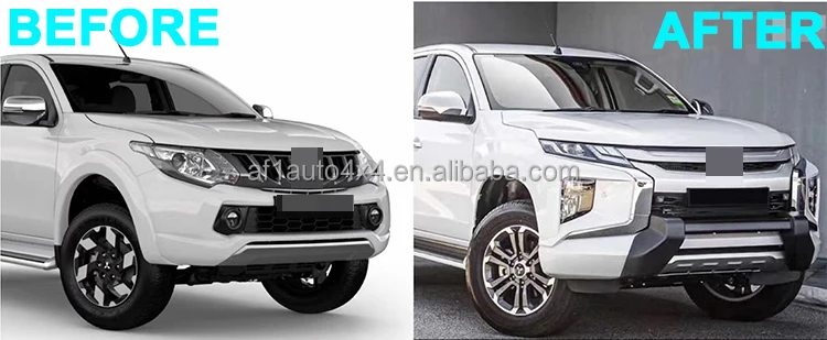 Body Kit Facelift Conversion Front Bumper For Triton 2015 L200 Upgrade ...
