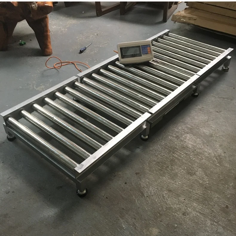 Industrial Dynamic Food Weight Checker With Roller Rejector Sortation Logistics Non-powered ...