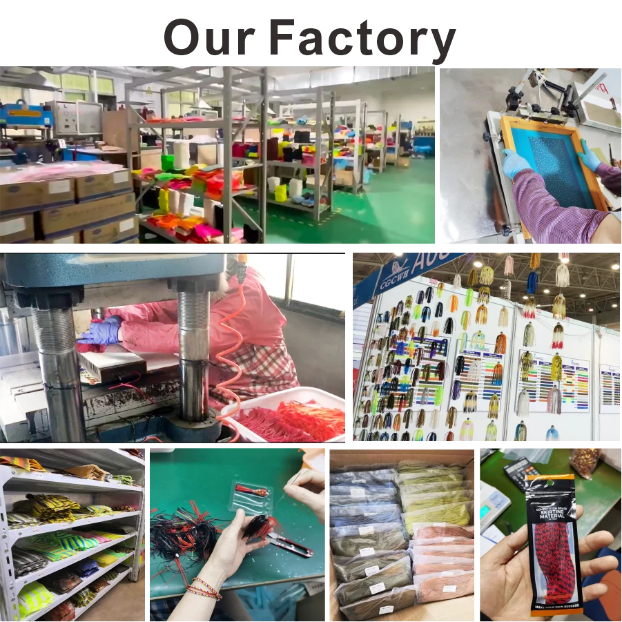 Alibaba.com: Silicone jig skirts, DIY rubber fishing bait accessories ...