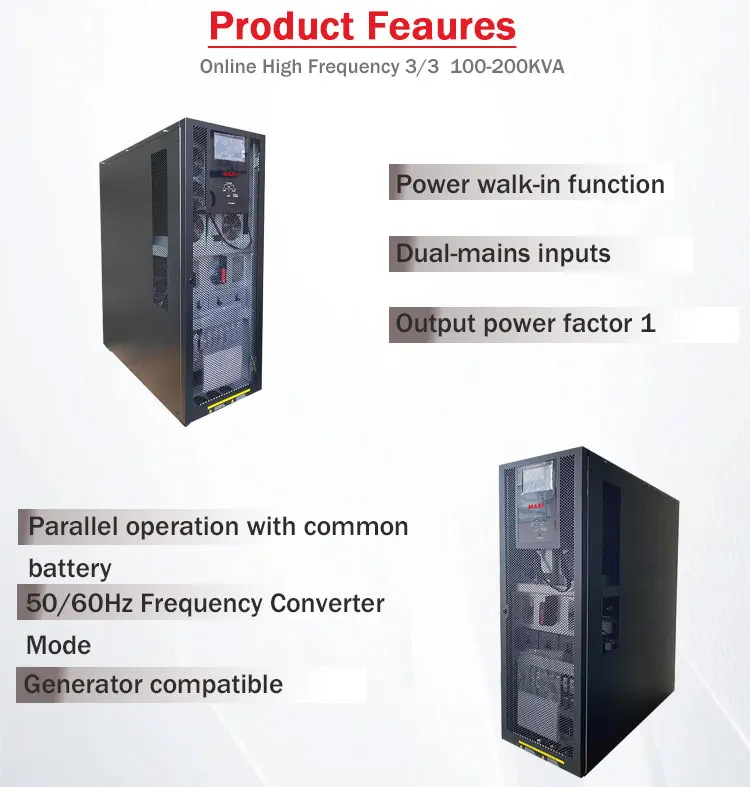 Online UPS 100kva 3 Phase UPS Industrial 100kw Uninterruptible Power ...