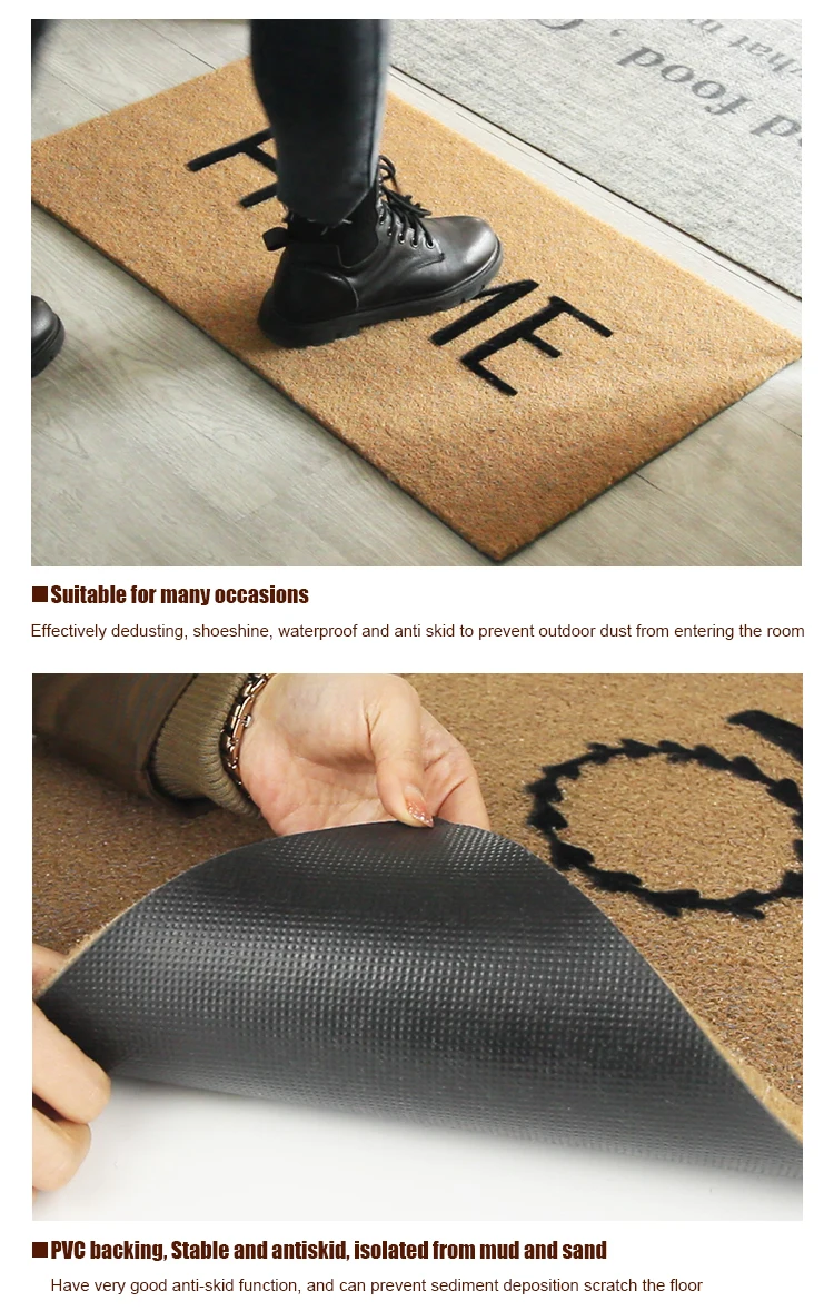 Artificial Coco Anti-slip Outdoor Entrance Customized Artificial Coir ...