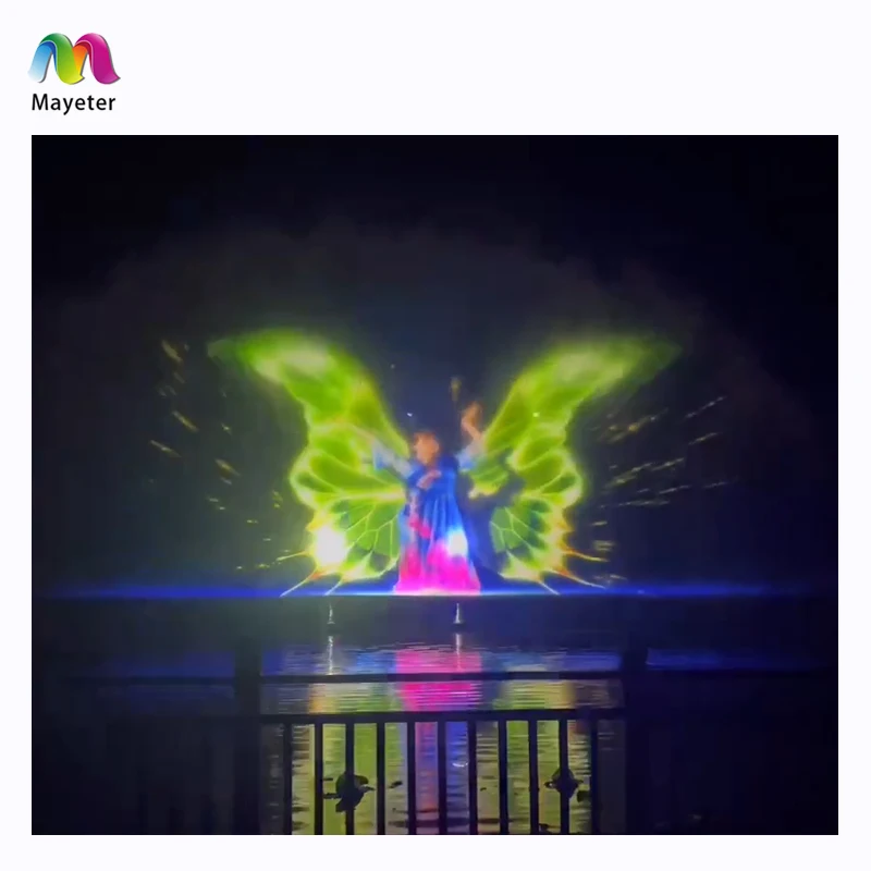 Outdoor Holographic Interactive Projection System - 80+ Video Content