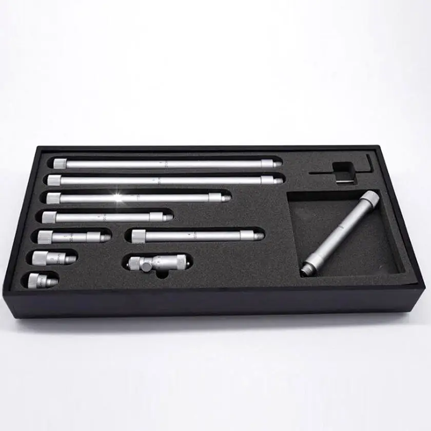 Interchangeable Anvils 50-150mm Extension Rod Inside Micrometer