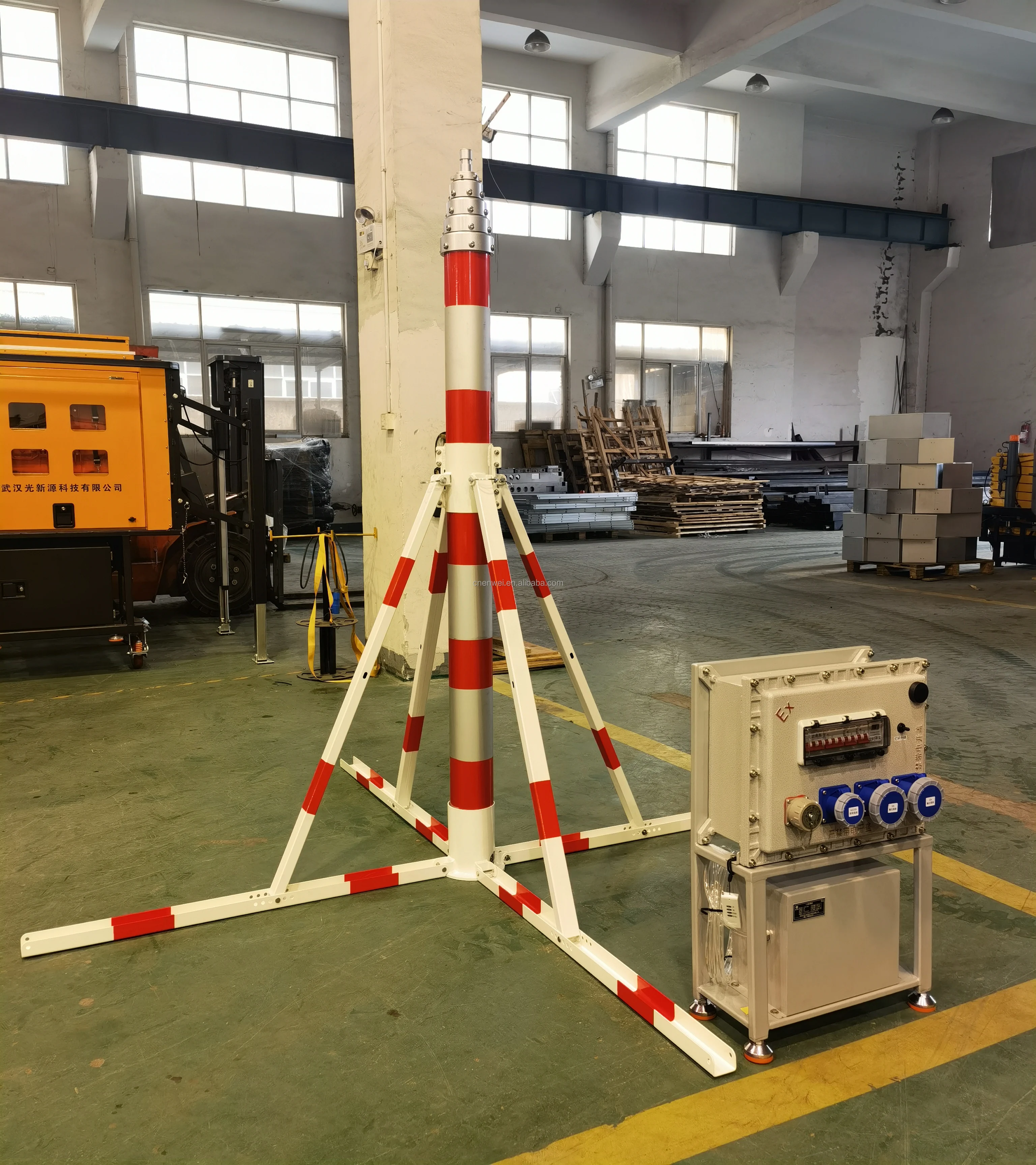 Telescopic Pole Retractable Portable Aluminum Pneumatic Telescopic Mast ...