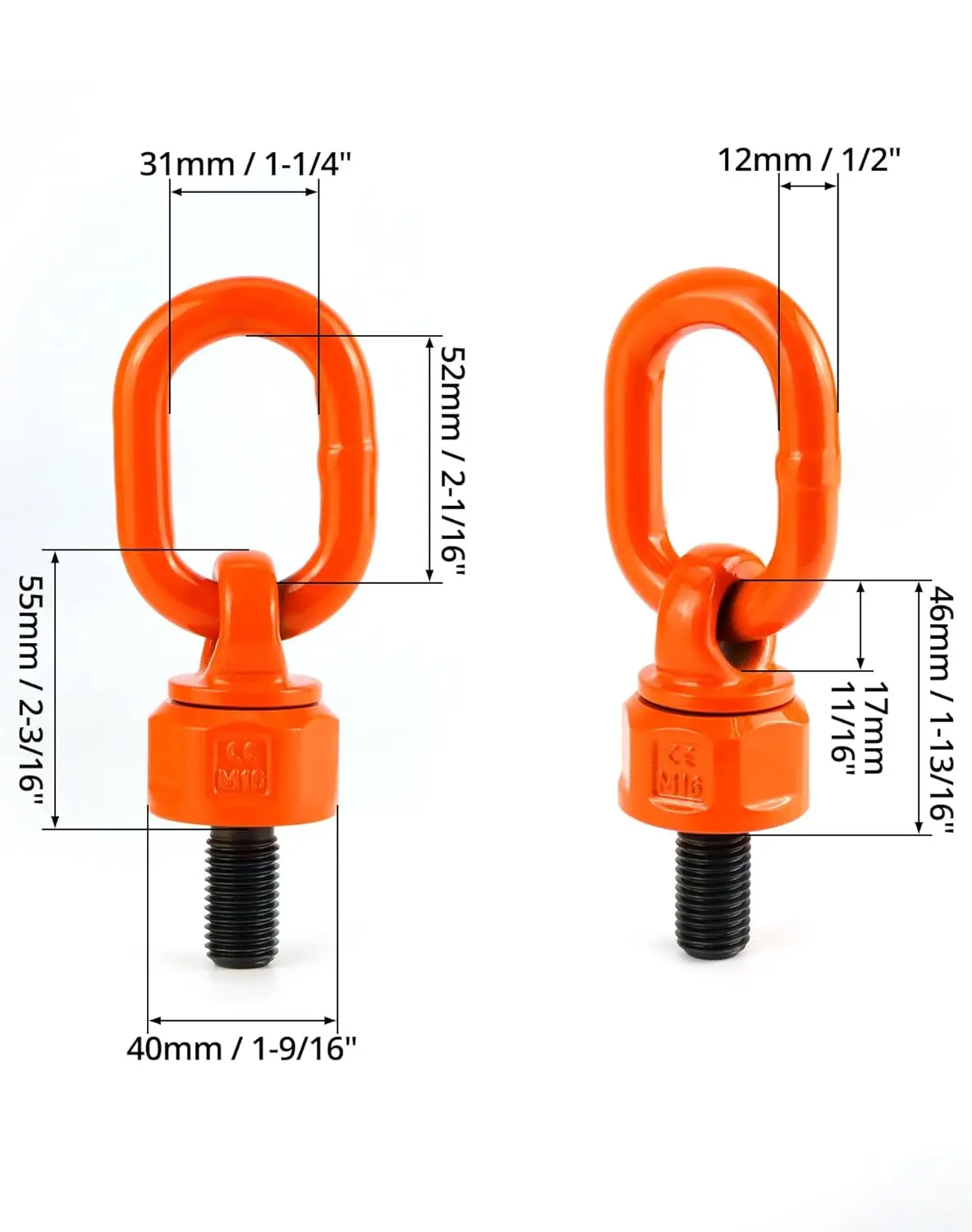 G80 Swivel Eye Bolt 360 Degrees Rotating Lifting Point Swivel Hoist ...