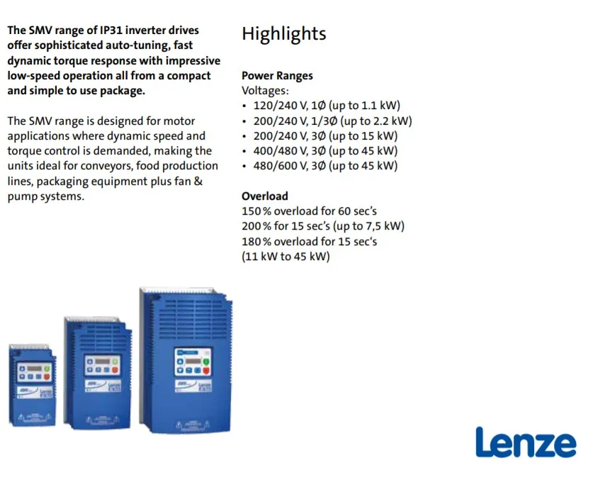 Lenze Smv Ector Ip31变频器esv112n04txb - Buy Esv112n04txb,8200矢量变频器1.1kw ...