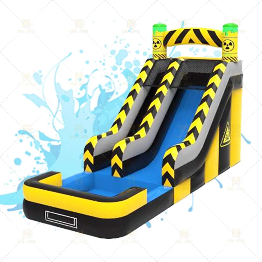 Large Water Slide,Inflatable Water Slides Full Throttle- Nuclear Colors ...