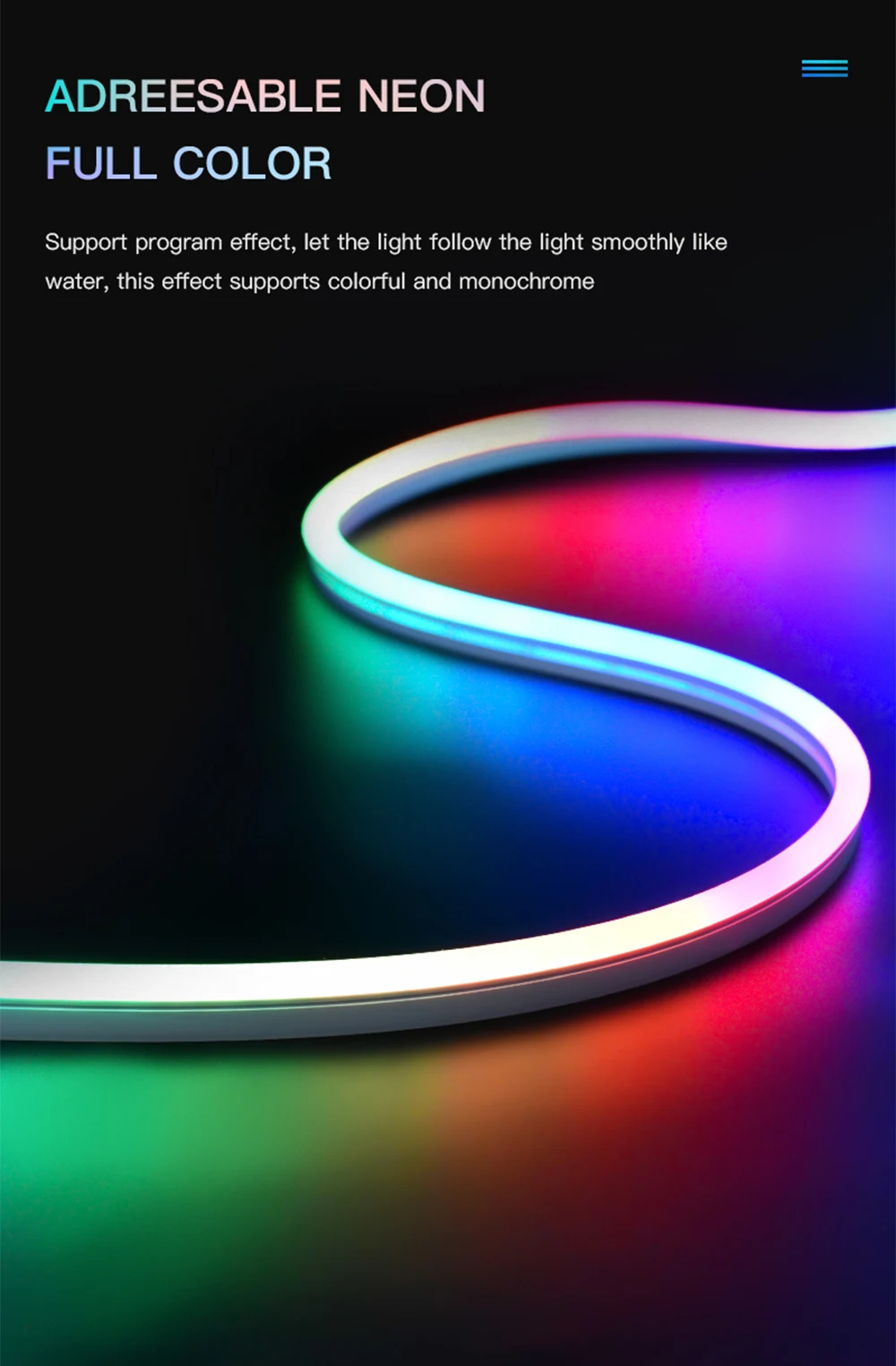 Changeable IP67 Waterproof Sign - Flexible Neon LED Light